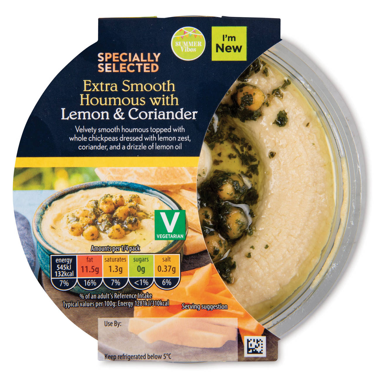 Lemon & Coriander Topped Houmous | ALDI UK
